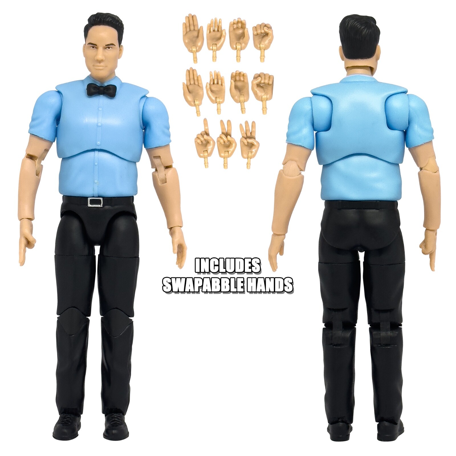 Set of Four Ultimate Referees With Deluxe Articulation for WWE & AEW ...