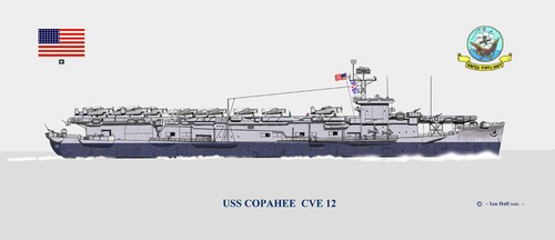 USS Copahee CVE-12 Ship Print US Navy | eBay