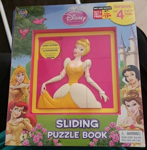 Disney Princess Sliding Puzzle Book NEW 10" X 9" | eBay