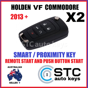 2 HOLDEN VF COMMODORE REMOTE SMART PROXIMITY KEY LESS FOB 2013 - 2017 ...