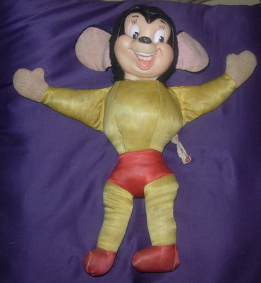 IDEAL MIGHTY MOUSE STUFFED FIGURE C. 1960 TAGGED 14 INCHES | eBay
