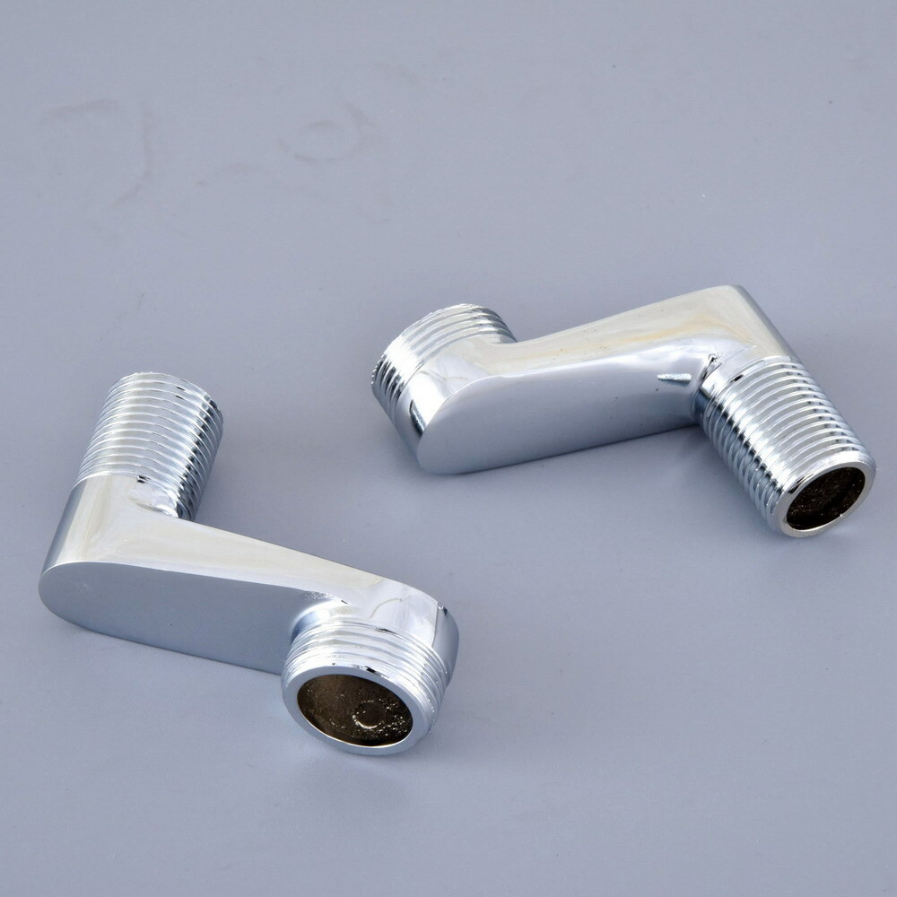 A pair Polished Chrome Clawfoot Bathtub Faucet Adjustable Swing Arm ...