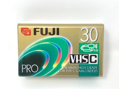 1 new FUJI VHS-C TC-30 camcorder tape to make movie video film tv ...