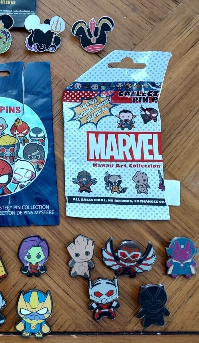 DISNEY PINS MARVEL Kawaii Art COMPLETE SET Of 14 AUTHENTIC, 52% OFF