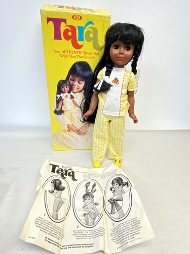 VINTAGE IDEAL CRISSY FAMILY BLACK AA TARA DOLL IN ORIGINAL BOX AND ...
