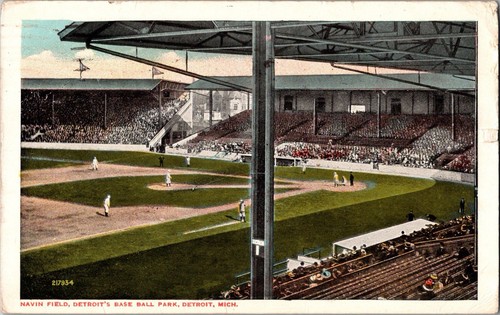 1915 Navin Field-Detroit Tigers Baseball Stadium Michigan Postcard KF16 ...