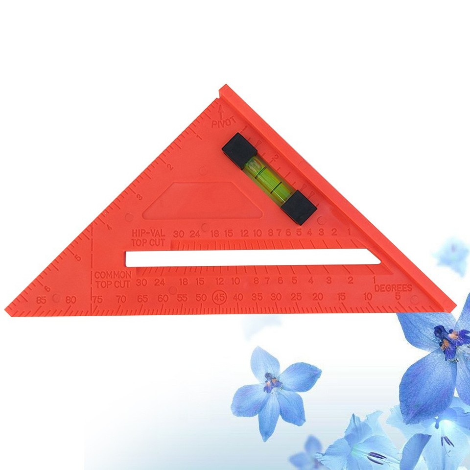 7 Inch Woodworking Tools Right Angle Square Protractor Triangle Ruler ...