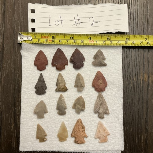Native American Artifact Lot, 16 Total, Authentic Arrowheads | eBay