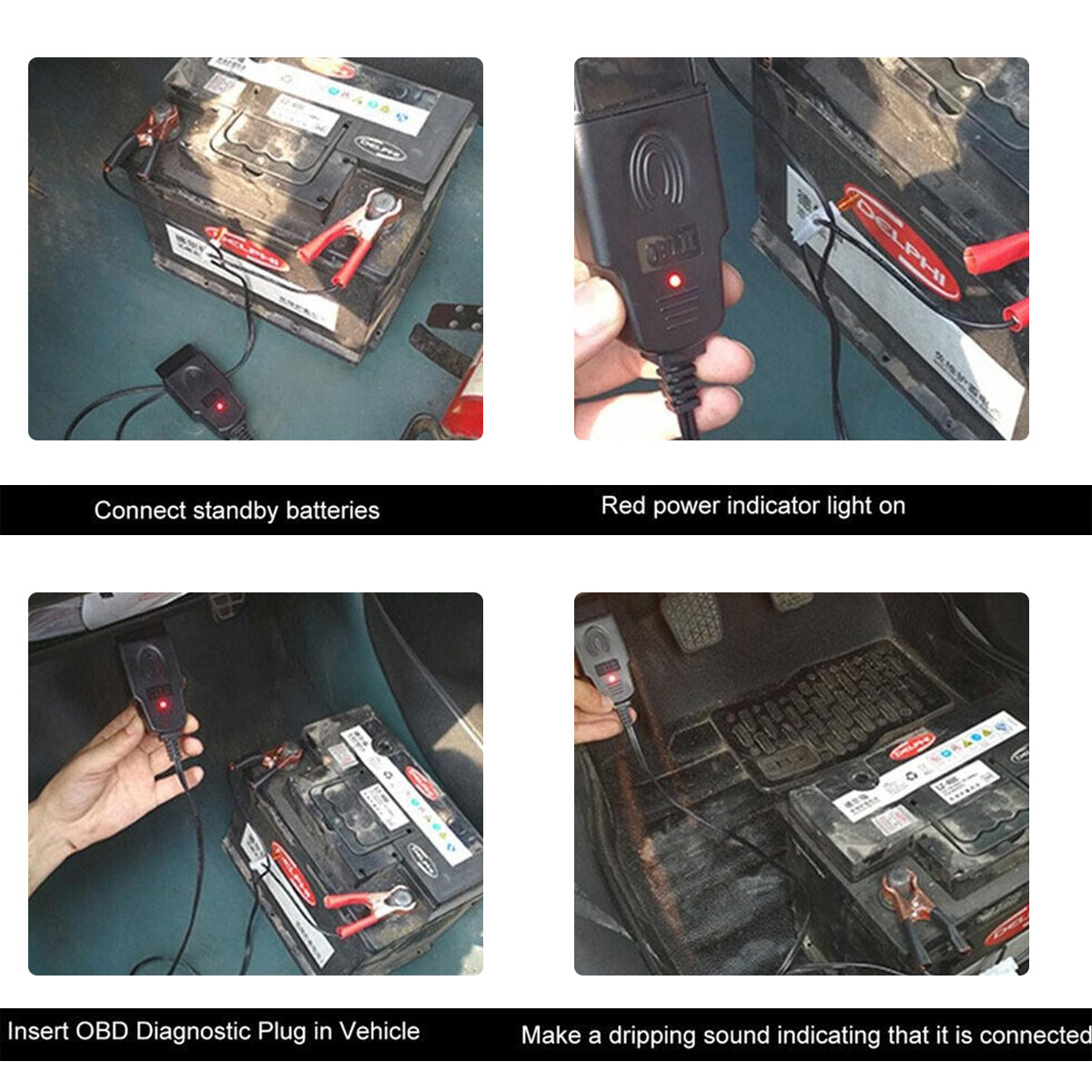 Car Computer Memory Saver OBD2 3.6ft Professional Vehicle ECU Emergency ...