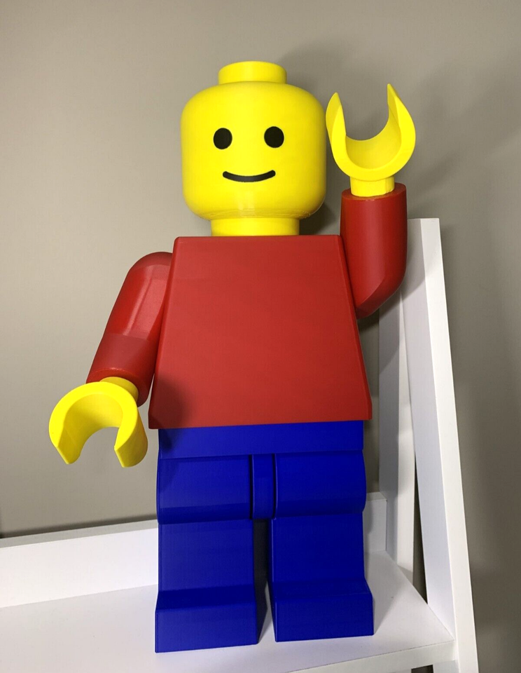 Articulated Giant Lego Man Figure 3D Printed PLA+ Plastic Novelty ...