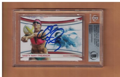 MISTY MAY-TREANOR AUTOGRAPHED 2012 TOPPS US OLYMPIC CARD INSERT USA ...