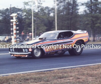 Kevin Doheny & Larry Fullerton Trojan Horse 71 mustang funny car 8x10 ...