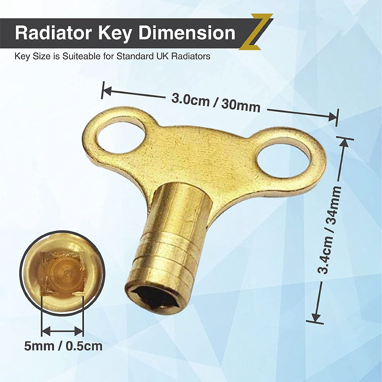 Radiator Valve Cap 10pc Universal Replacement Cover Radiator Bleed Key ...
