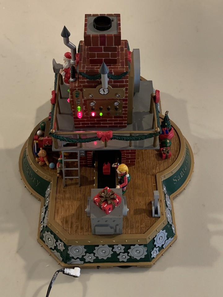 Mr Christmas Santa's Toy Factory animated Xmas figure decor Works READ ...