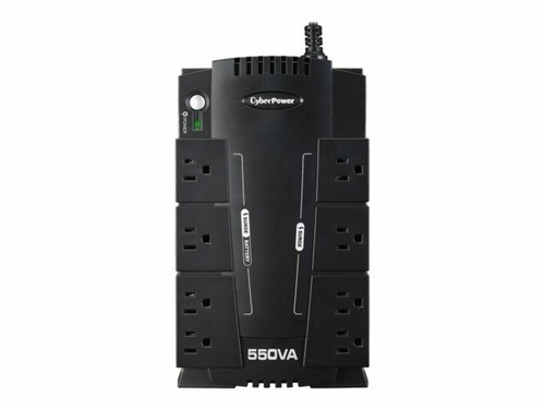 CyberPower UPS Battery Backup / Surge - 550VA/330W 8-Outlet RJ11 ...