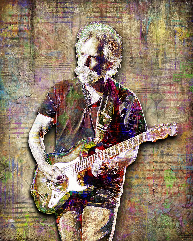 BOB WEIR Poster, GRATEFUL DEAD Pop Art Tribute Print Free Shipping US ...