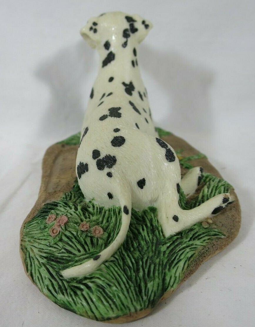 Dalmatian Dog Figurine Charmstone Cold Cast Marble Earl Sherwan Stamp ...