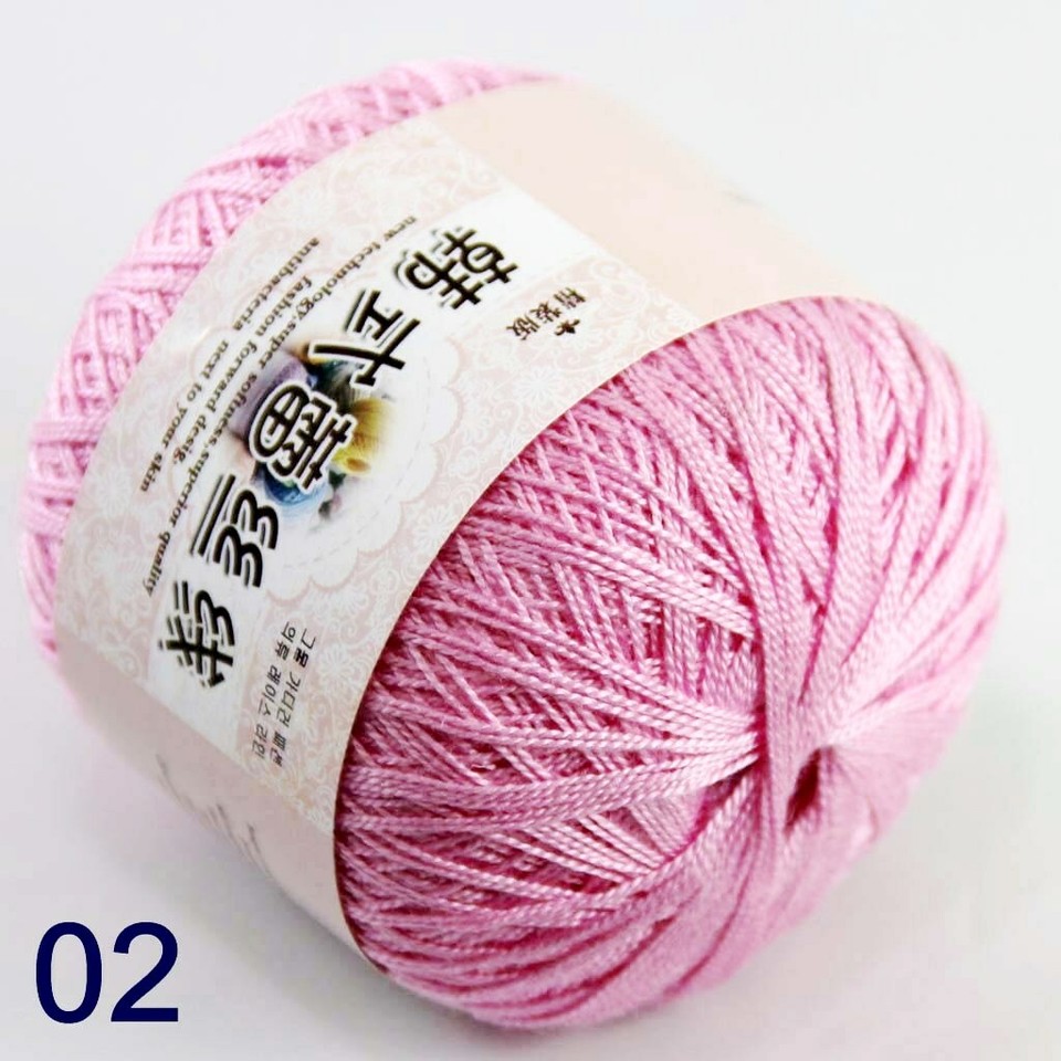 Sale 2 Ballsx50gr Cotton Crochet Thread Yarn Craft Tatting Knit ...