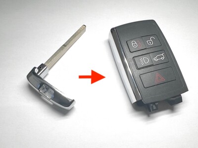 RFC HU101 key blank blade for Range Rover 5 button remote key 2018 ...