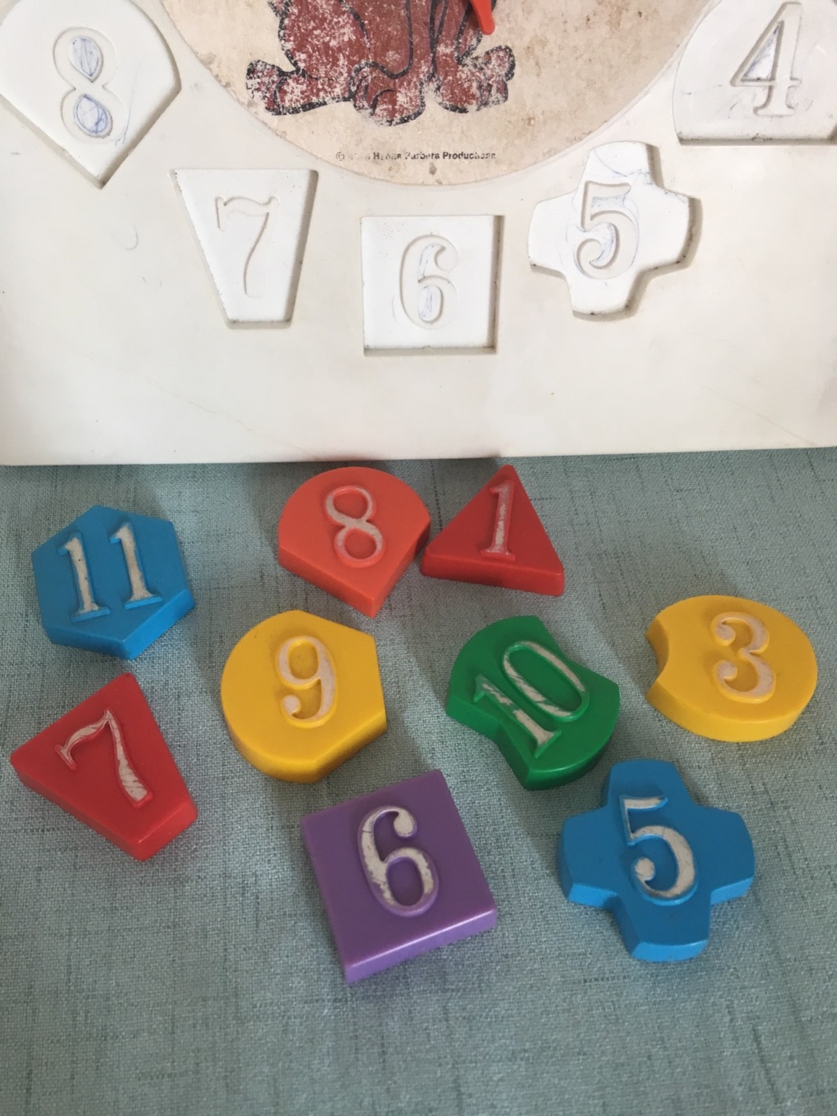 Vintage Scooby Doo Children’s Puzzle Clock Romper Room 1970s Flaws ...