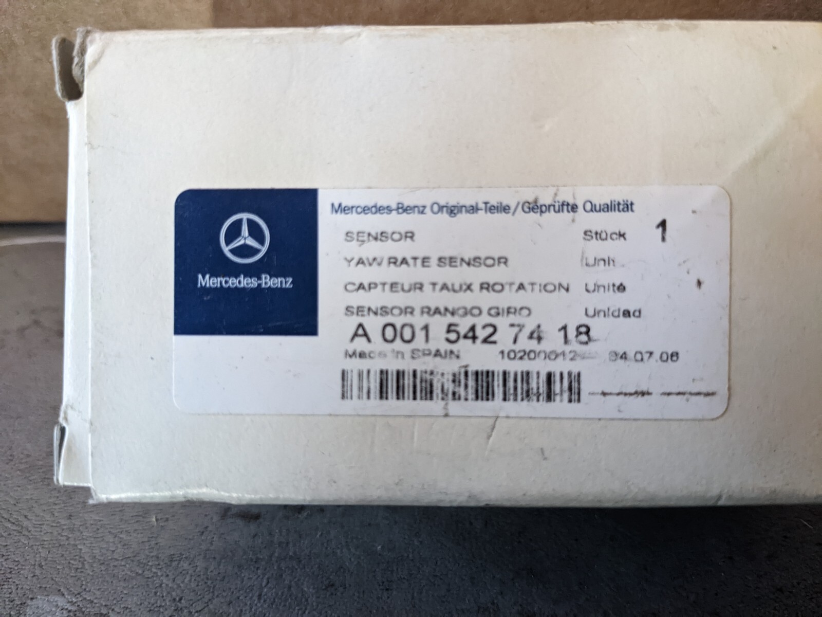MERCEDES S Class W220 SL R230 PDC OEM Park Sensor 0015427418 Orginal ...
