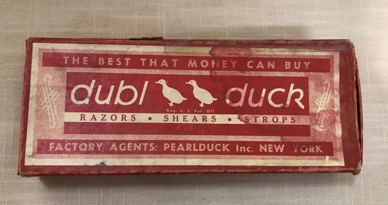 Dubl Duck Razor Box Shaving Straight Razors Men's Items Barber Shop ...