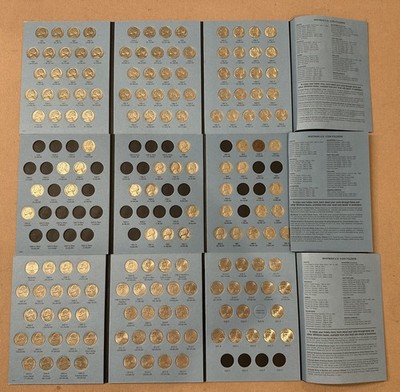 Partially Complete 1938-2023 Jefferson Nickel Set Whitman Folders (157 ...