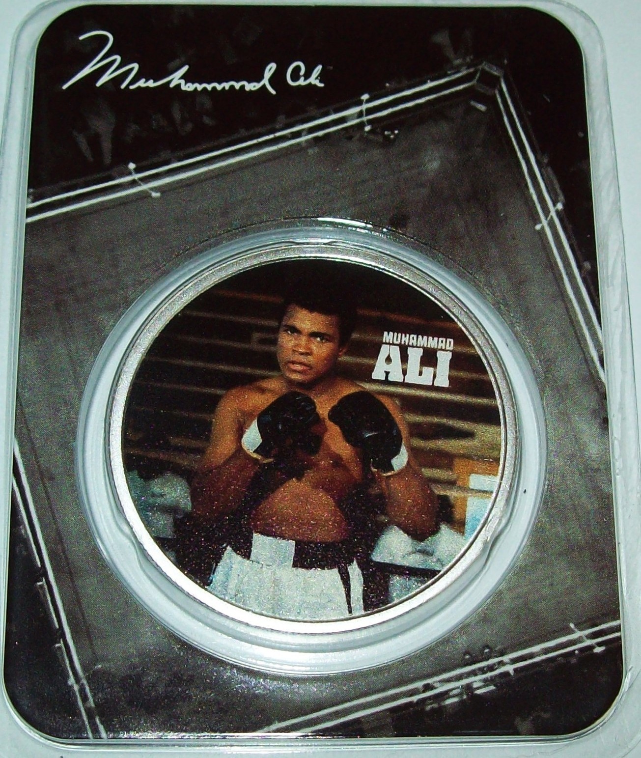 2023 Niue 1 oz Colorized .999 Fine Silver Muhammad Ali $2 Coin w/ TEP ...