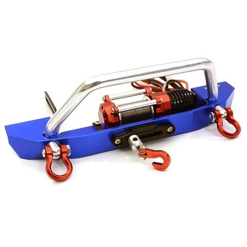 [FR] INTEGY Realistic High Torque Winch w/ Scale Front Bumper for Axial ...