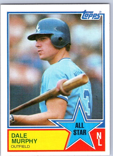 1983 Topps #401 Dale Murphy Atlanta Braves All-Star Baseball Card | eBay