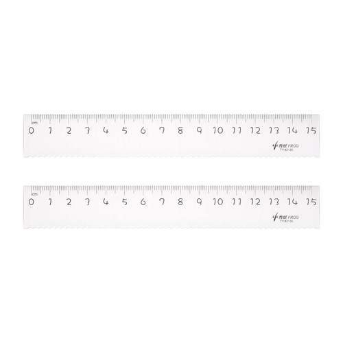 Straight Plastic Ruler 15cm Metric Measuring Tool with Wavy Line 2pcs ...