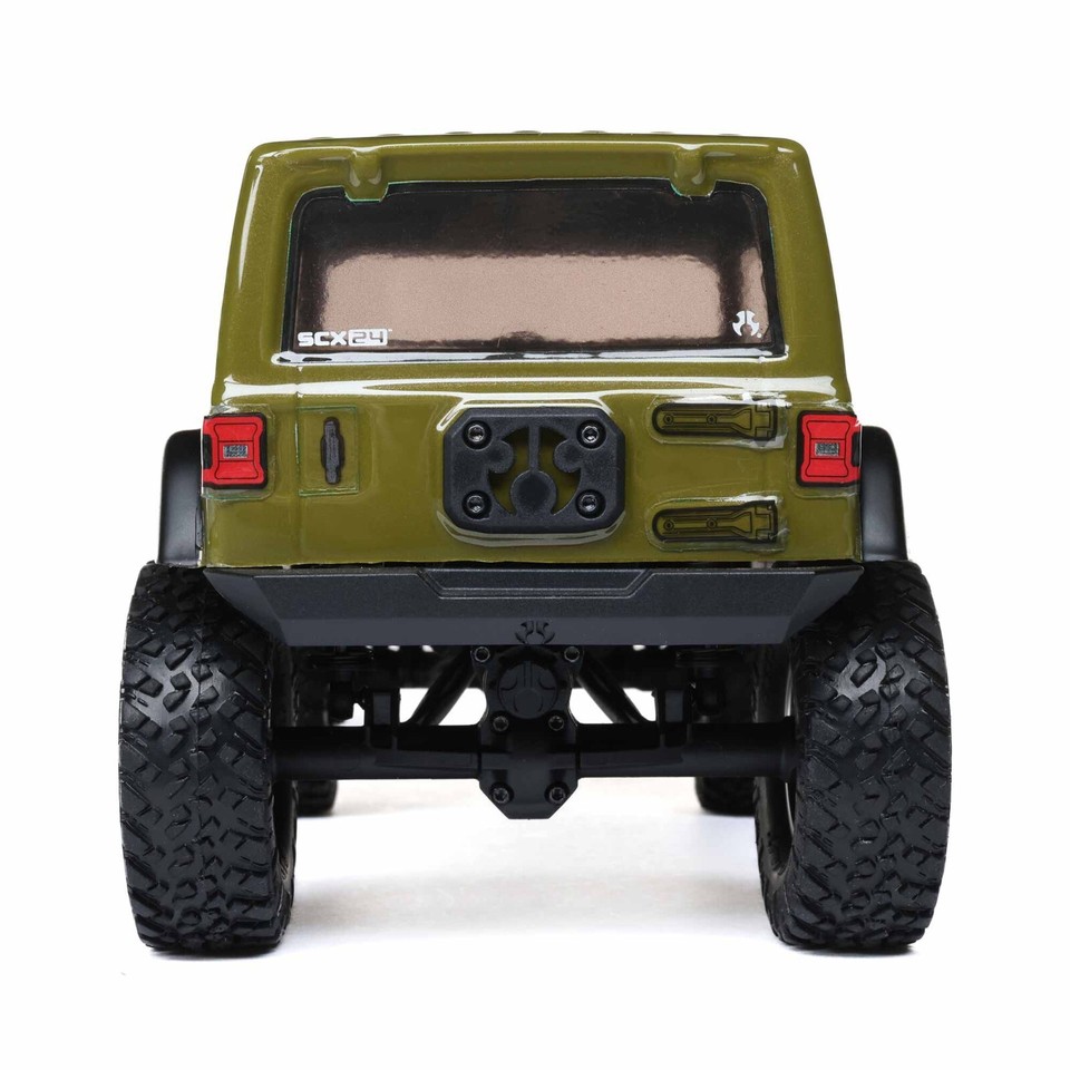 Axial SCX24 Jeep Wrangler JLU 4WD RTR Scale Mini Rock Crawler Green ...