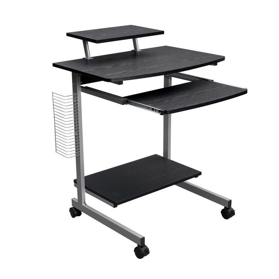 With Storage Compact Computer Cart,All-in-one space saver workstation ...