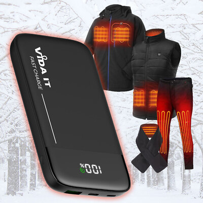 Long Lasting Power Bank for Heated Vest Gilet Clothing Battery Pack USB ...