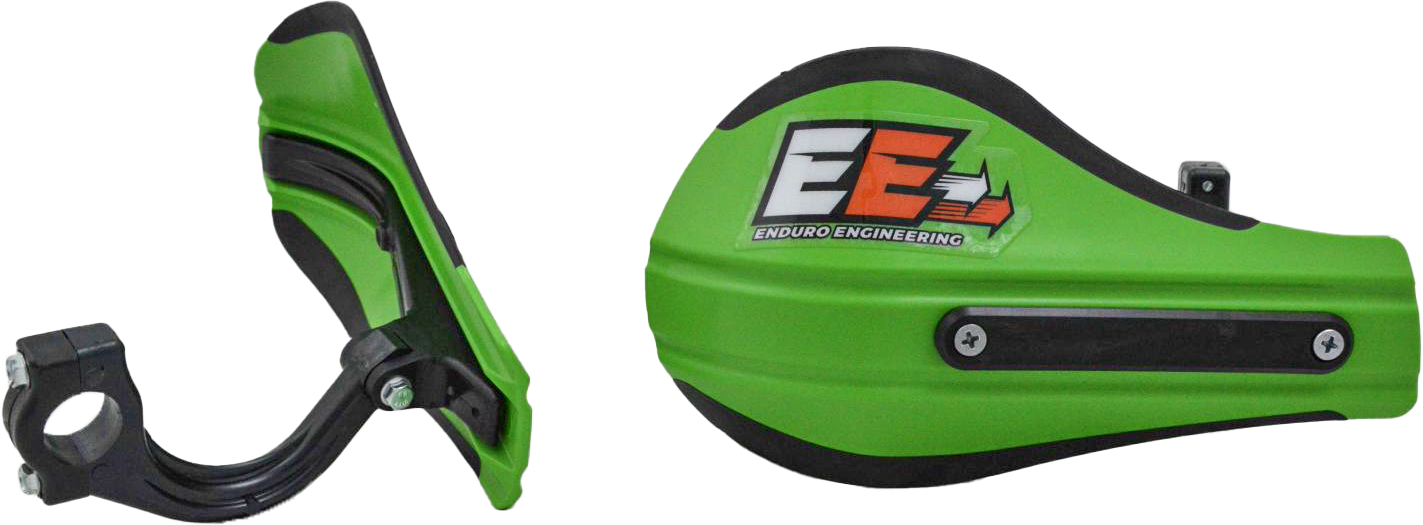 ENDURO ENGINEERING COMPOSITE MNT ROOST DEFLECTORS GREEN W/MOUNTING ...