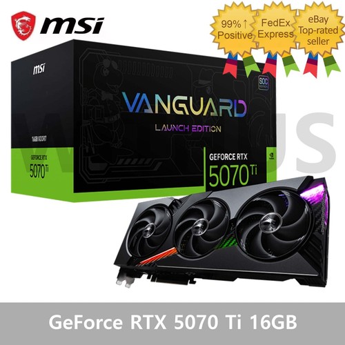 MSI GeForce RTX 5070 Ti 16GB VANGUARD SOC LAUNCH EDITION Gaming ...