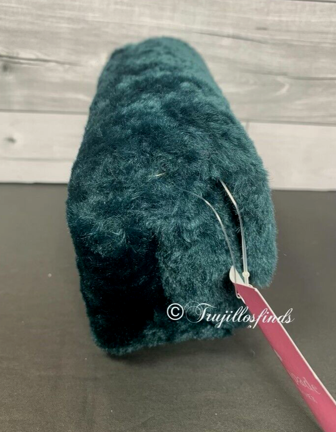 Kate Spade Audrey Faux Shearling Micro Crossbody Bag Peacock K9280 New ...