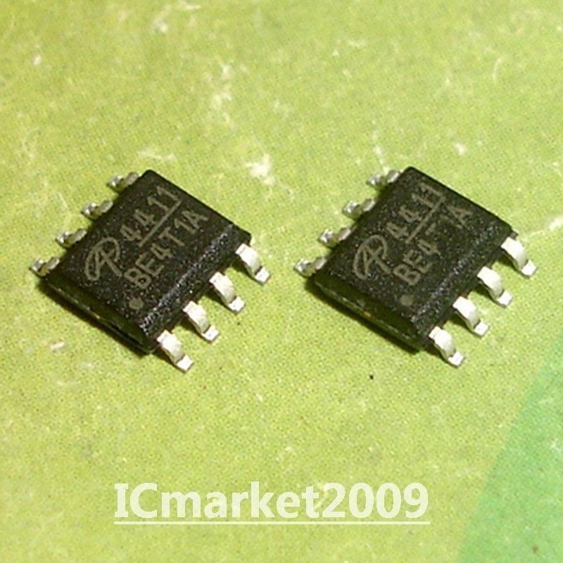 100 PCS AO4411 SOP8 4411 P-Channel Enhancement Mode Field Effect ...
