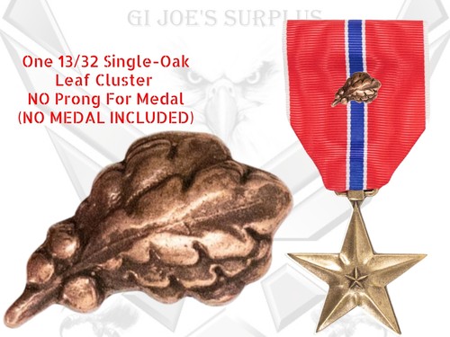 No Prong Large Single Bronze 13/32 Oak Leaf Cluster OLC Device Ribbons ...