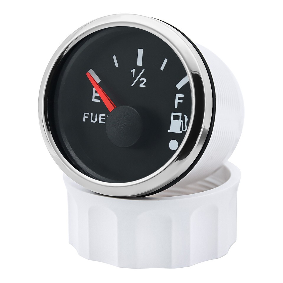 2" 52MM Universal Gas Fuel Level Gauge 240-33 ohms Analogue LED Car ...
