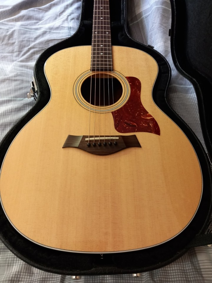 Taylor 214 Grand Auditorium Acoustic Guitar ( 2007 ) USA & Taylor Hard ...
