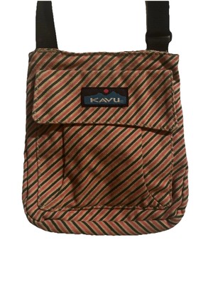 Kavu Keeper Sidewinder crossbody bag purse Striped adjustable strap ...