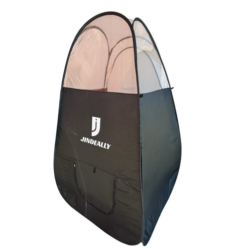 Professional Pop-Up Spray Tan Tent Portable Booth Clear Top Black ...