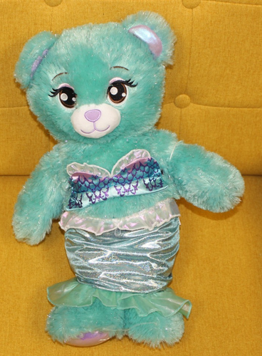 Build A Bear Disney Ariel The Little Mermaid Glitter Bear Plush w ...