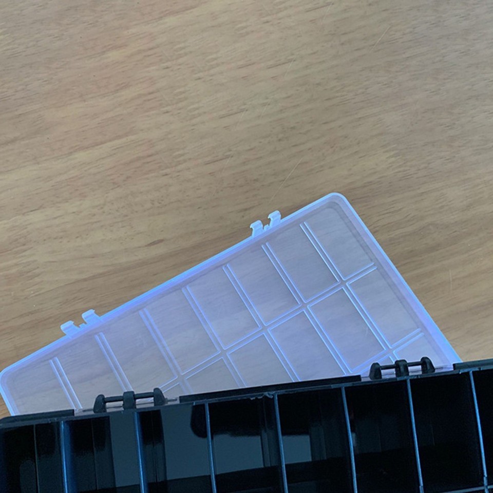 Storage Box Hard Plastic Organizer Plastic Slot Compartment High ...