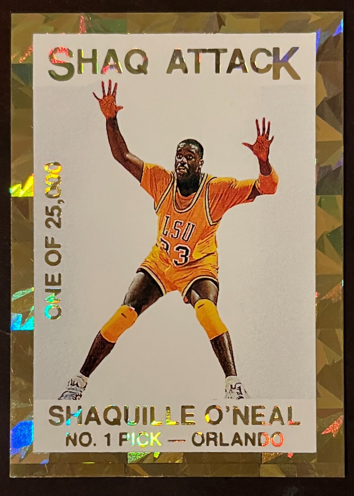 1993 Shaq Attack No. 1 Pick Orlando Promo Card #2 Shaquille O'Neal ...