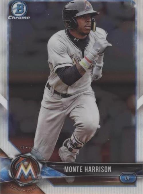 2018 Bowman Draft - Chrome Monte Harrison #BDC-71 (RC) for sale online ...