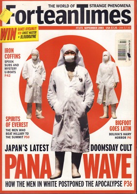 Fortean Times September 2003 Jake Horsley, Pana Wave, Iron Coffins ...
