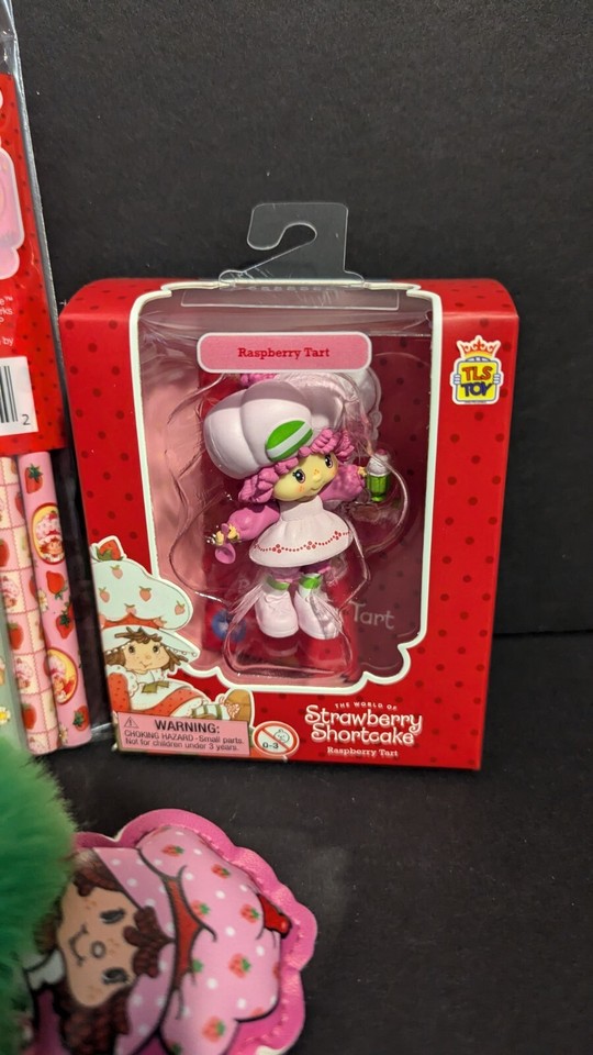 Strawberry Shortcake LOT - Raspberry Tart Figure, Pom-pom Pen, 10-color ...
