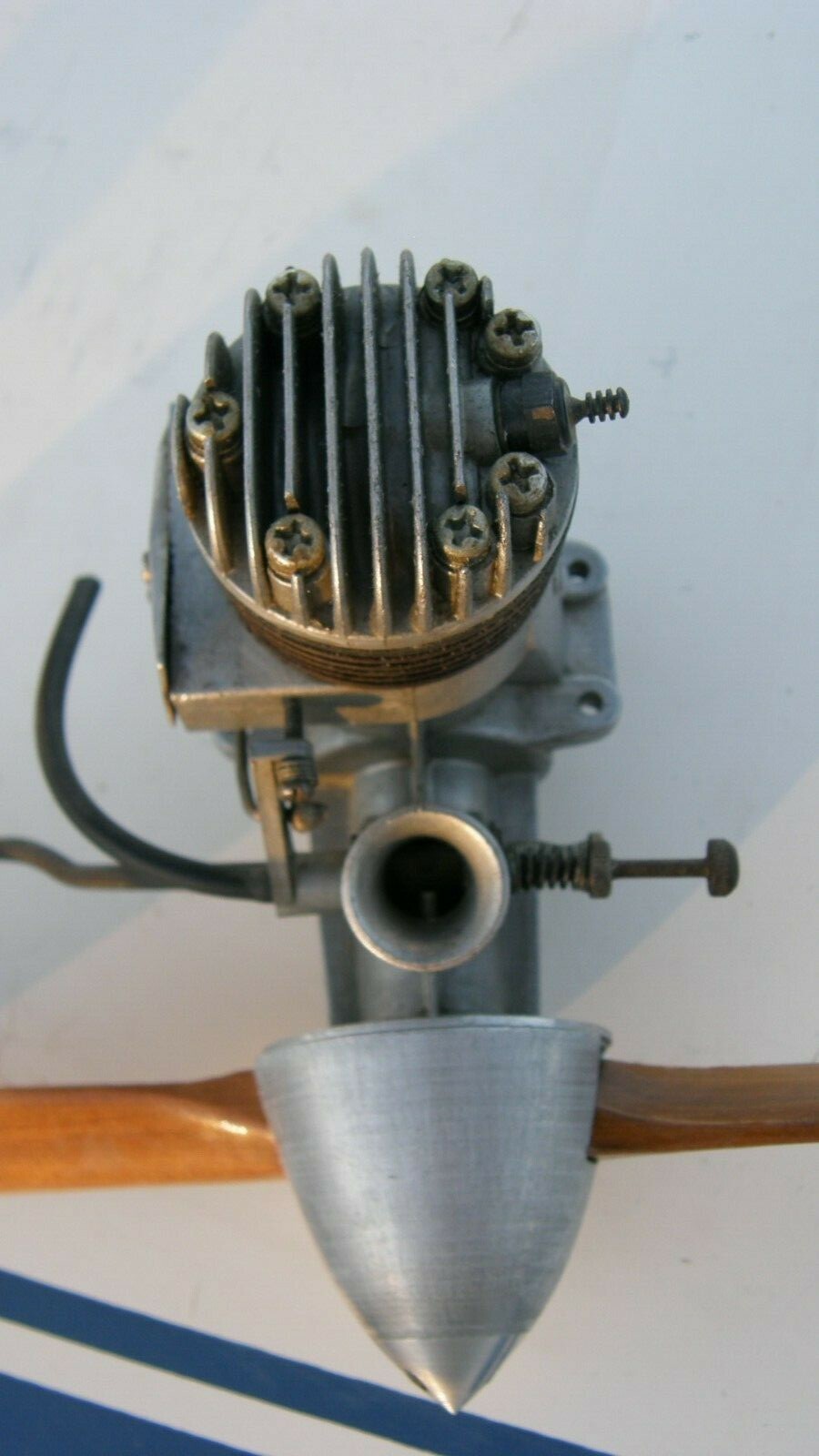 Vintage Fox 59 R/C Model Airplane Engine w/ Twin Needle Valves Ringed ...